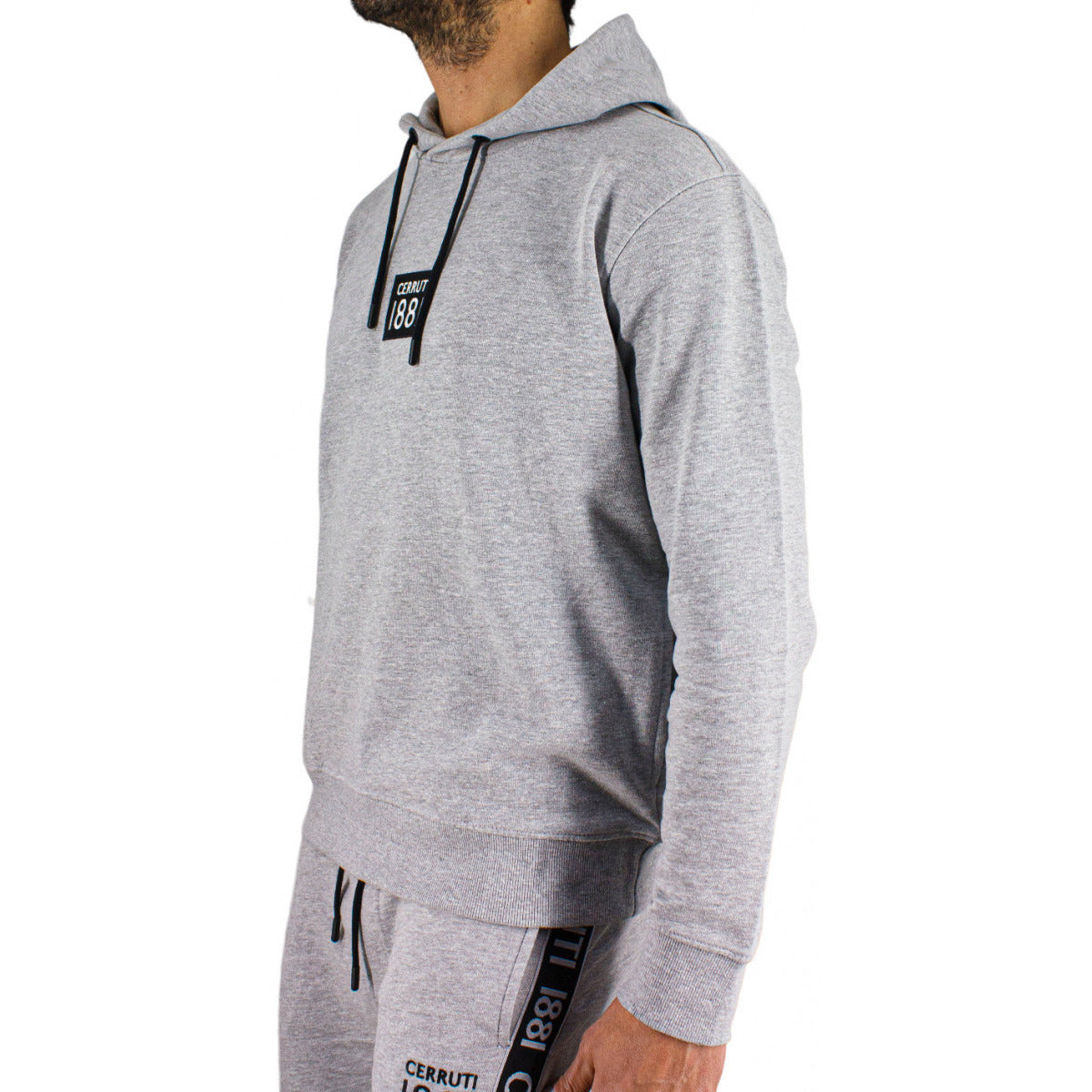 CERRUTI 1881-LOGO HOODIE MEN | GREY – DENIMISH CLOTHING