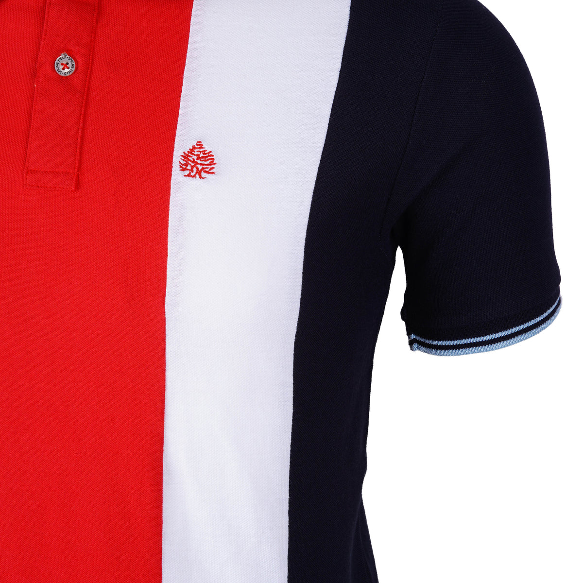 SPRINGFIELD. SLIM FIT-MENS STRIPS POLO | BLACK – DENIMISH CLOTHING