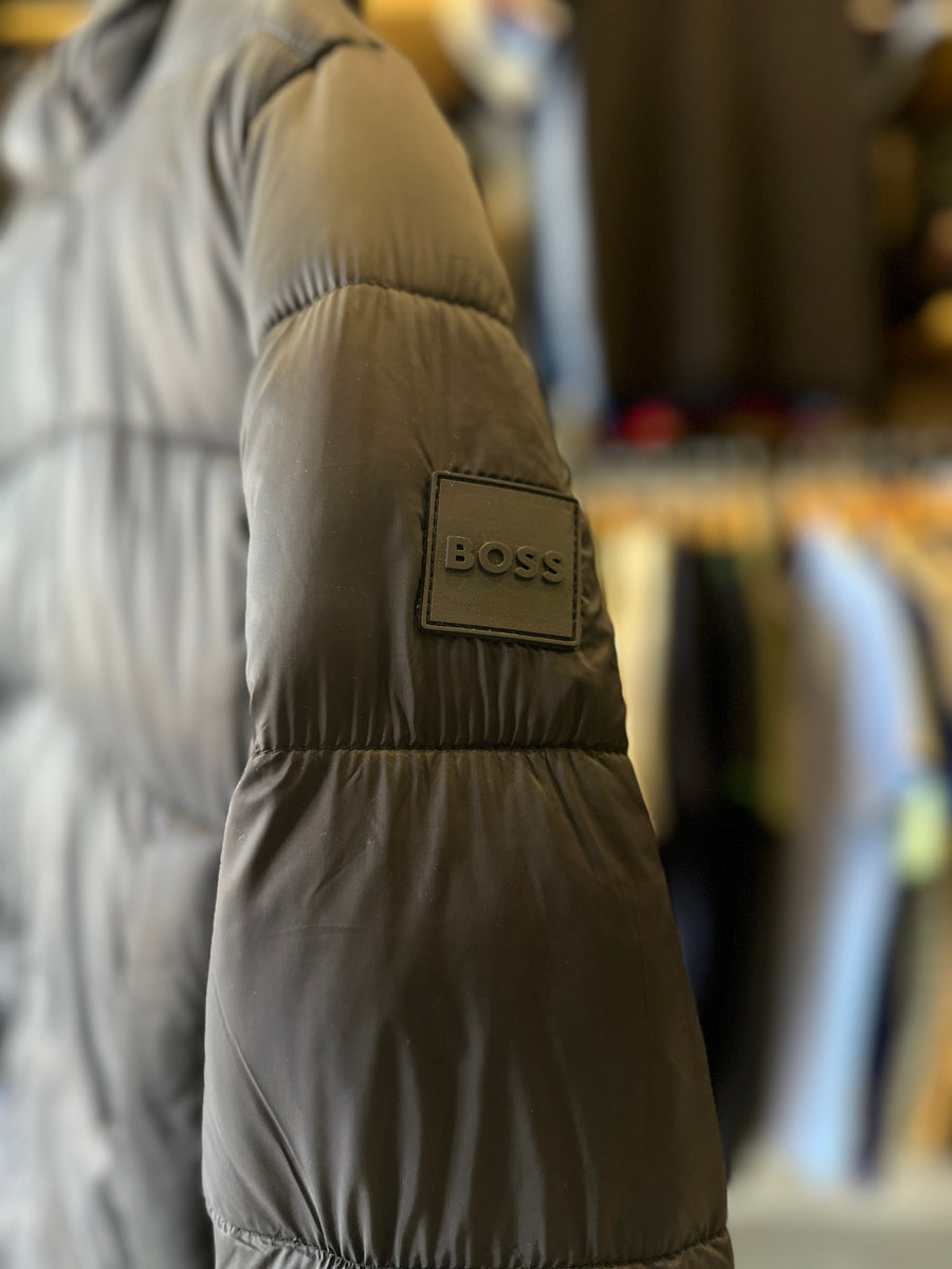 HUGO BOSS MEN’S PUFFER JACKET | BLACK WINTER ESSENTIAL – DENIMISH CLOTHING