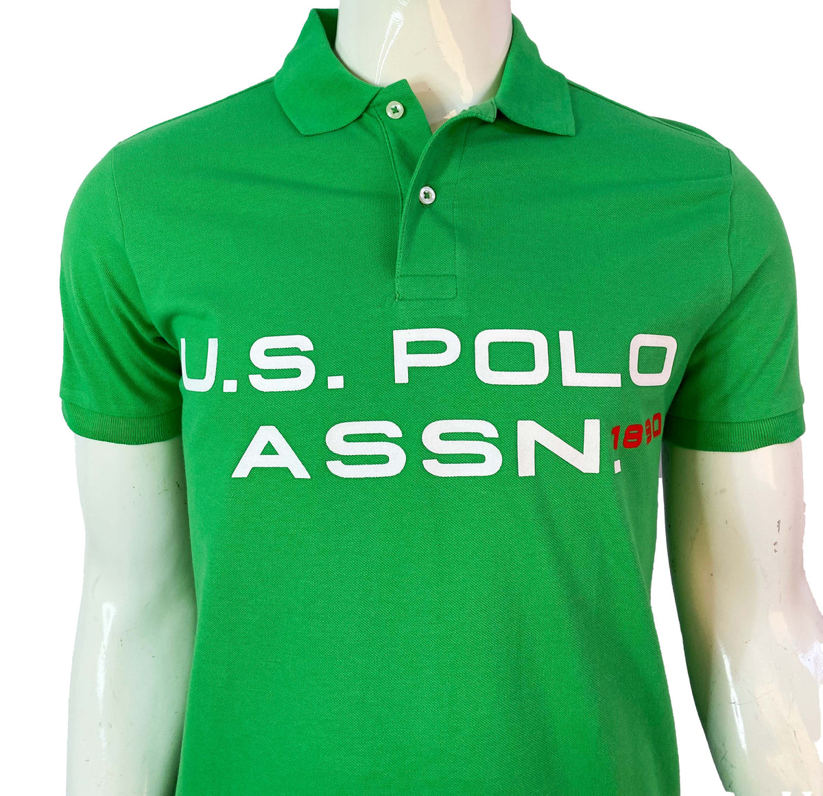 U.S POLO ASSN. PIQUE PRINTED GRAPHIC POLO-MENS | GREEN – DENIMISH CLOTHING