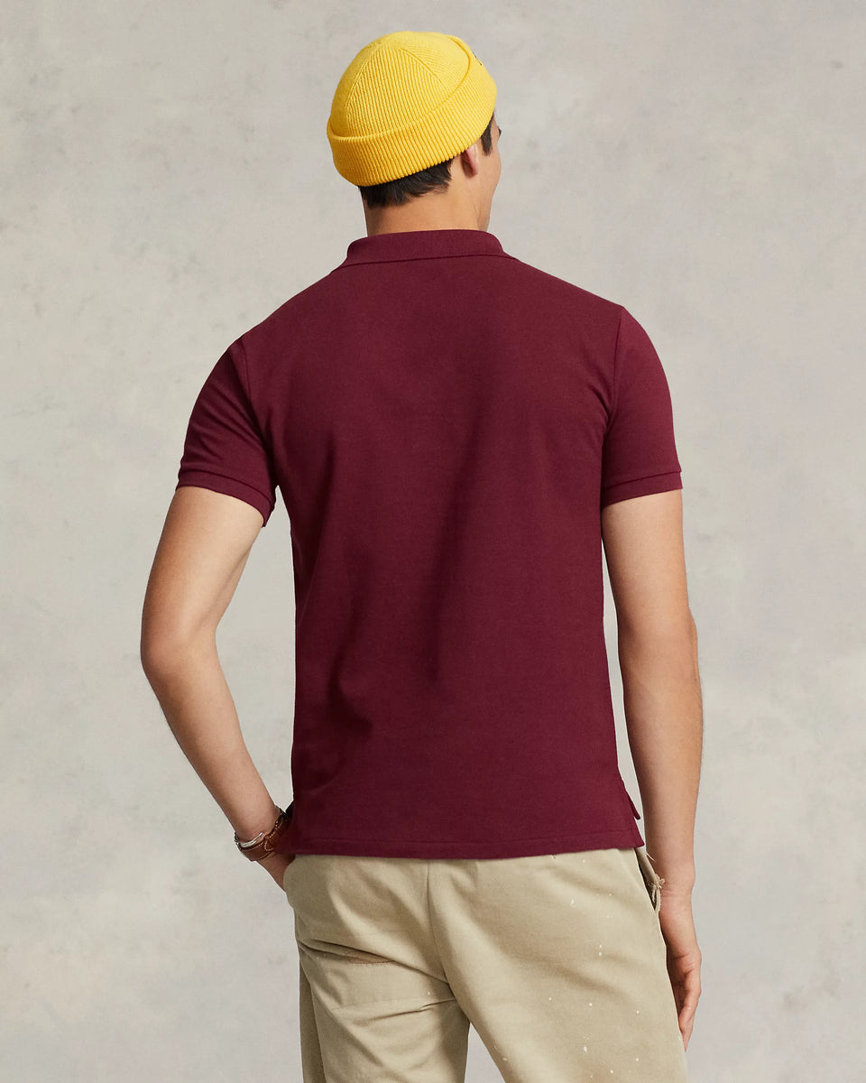 RALPH LAUREN - CUSTOM FIT POLO BEAR POLO SHIRT | MAROON – DENIMISH CLOTHING