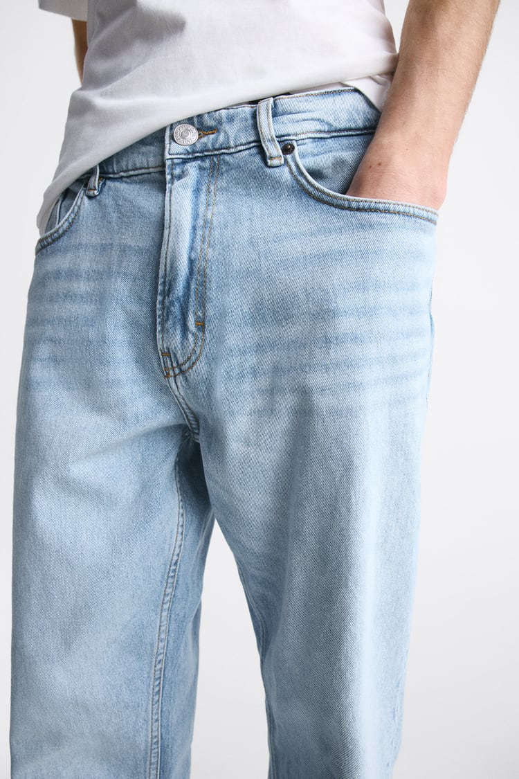 ZARA TAPERED SLIM JEANS MEN | SKY BLUE – DENIMISH CLOTHING